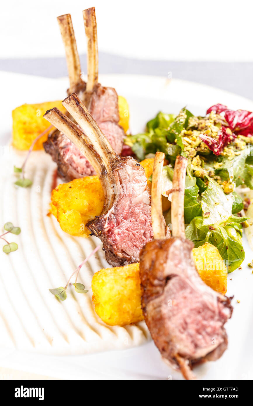 Close up of luxury dinner, fine dining Stock Photo - Alamy