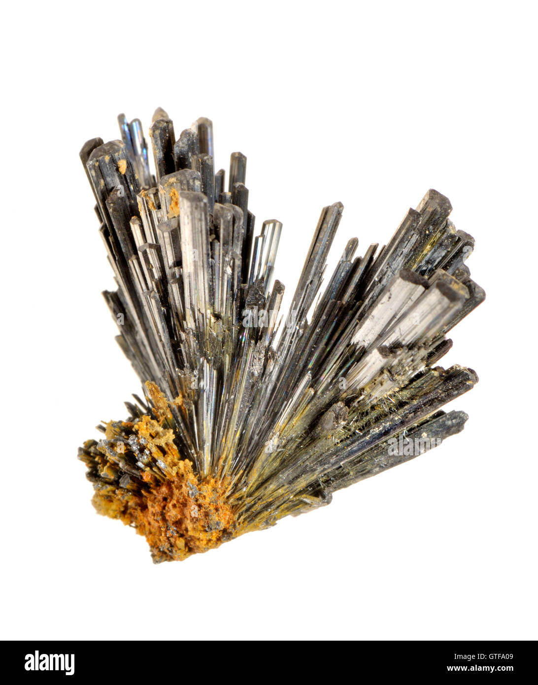 Stibnite / Antimonite crystals (Herja mine, Romania) Sulphide, Ore of ...