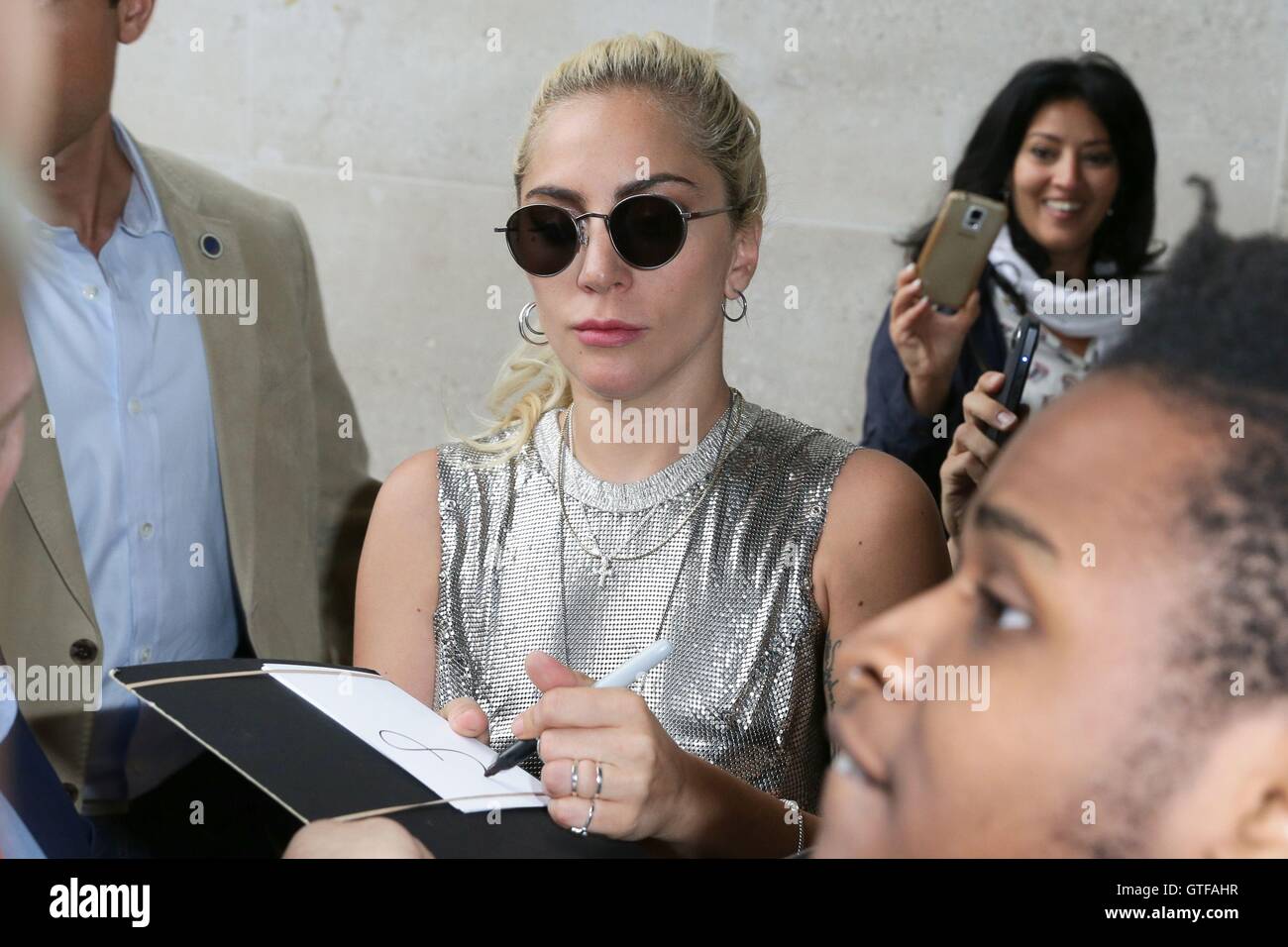 Lady gaga meets fans hi-res stock photography and images - Alamy