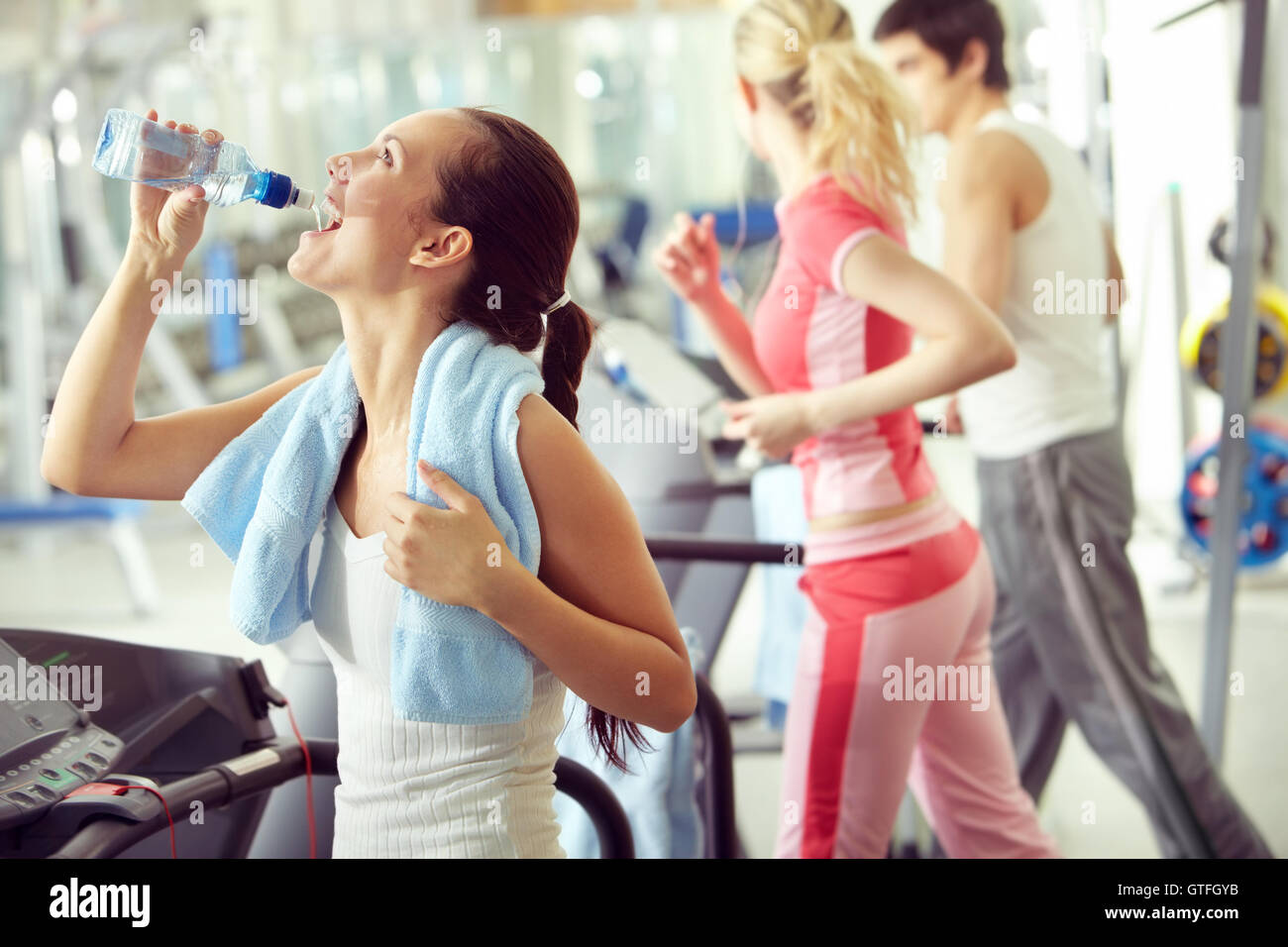 Gym running sweaty hi-res stock photography and images - Alamy