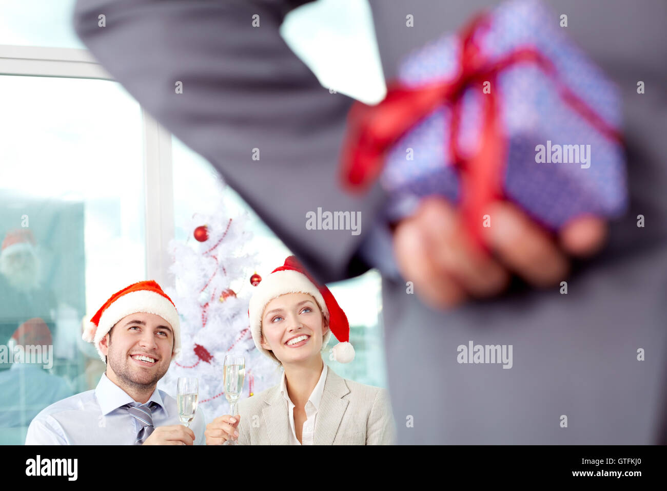 Surprise for colleagues Stock Photo - Alamy