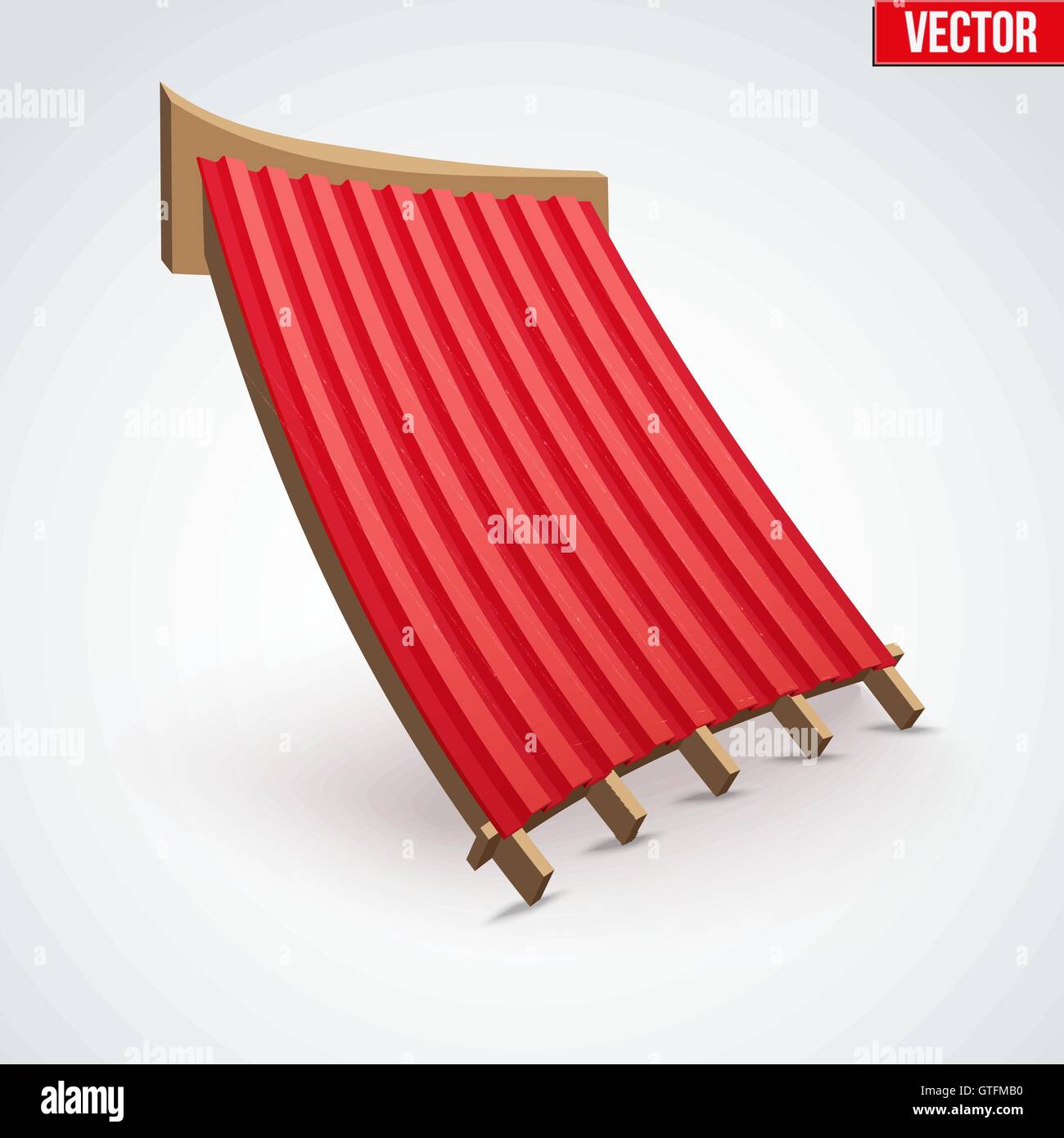 Cartoon Icon Metal Cover on Roof Stock Vector Image & Art - Alamy