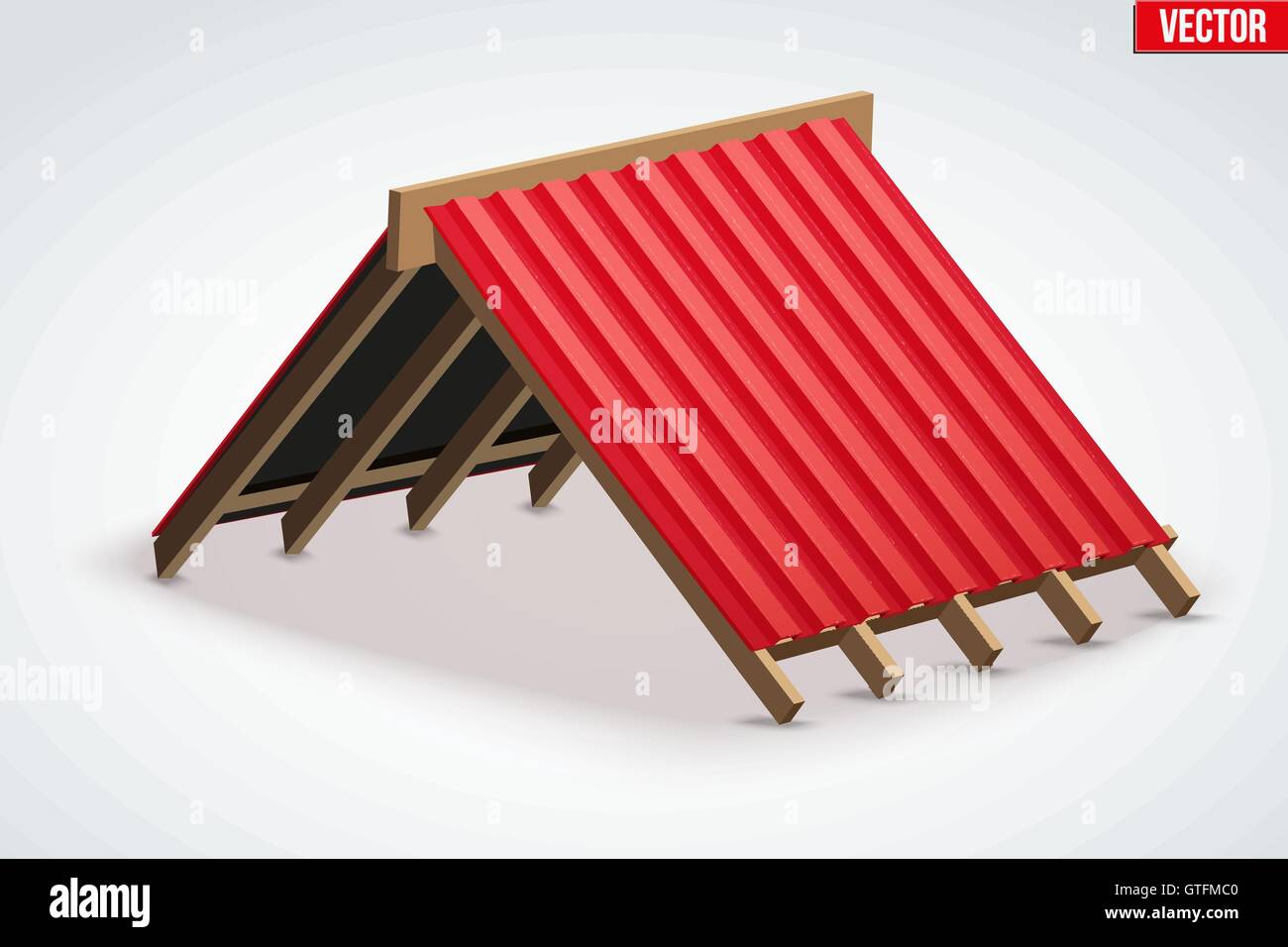 Metal roof tile steel Stock Vector Images - Alamy