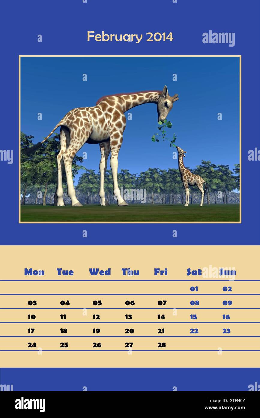 Safari calendar hi-res stock photography and images - Alamy