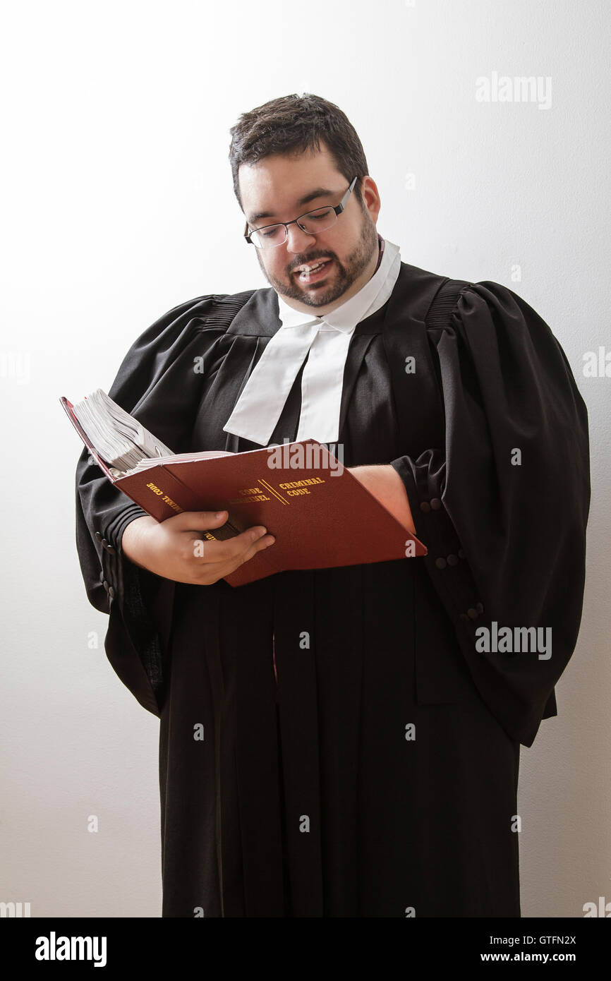 Reading the law Stock Photo - Alamy