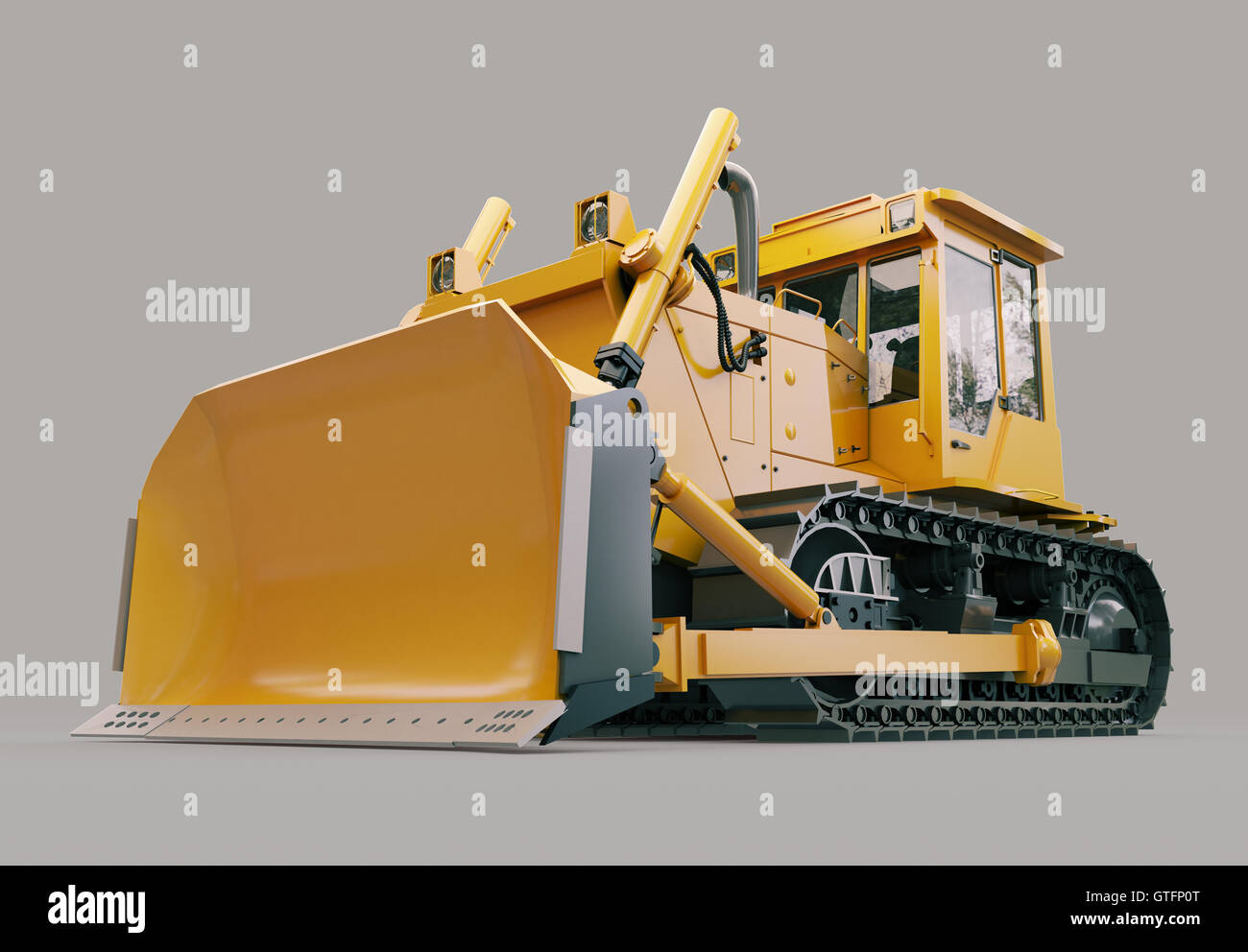 Heavy crawler bulldozer Stock Photo - Alamy