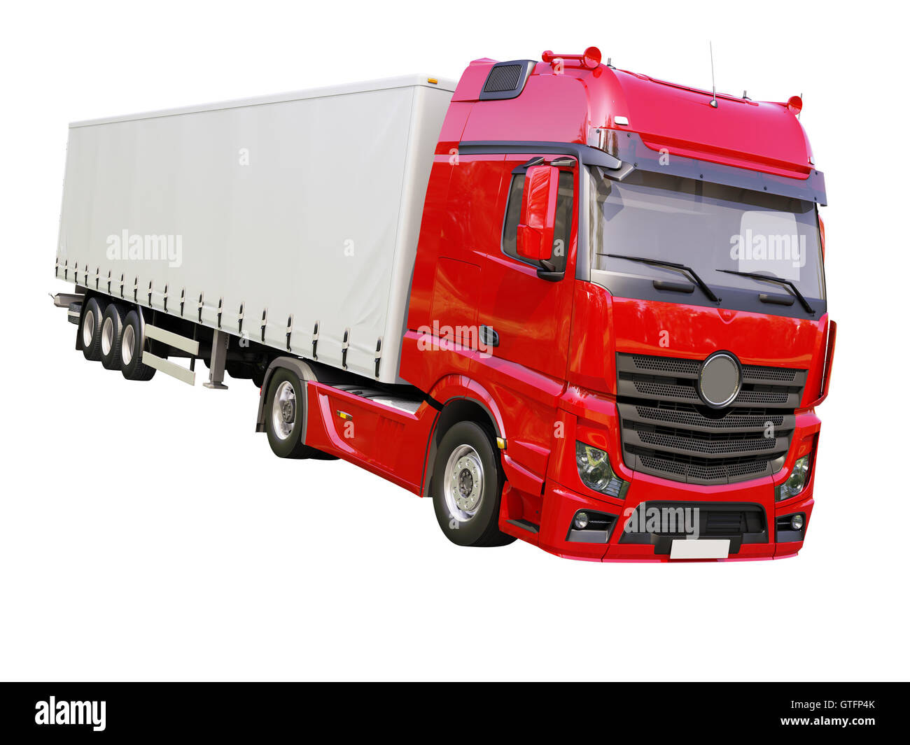 18 wheeler big rig Cut Out Stock Images & Pictures - Alamy