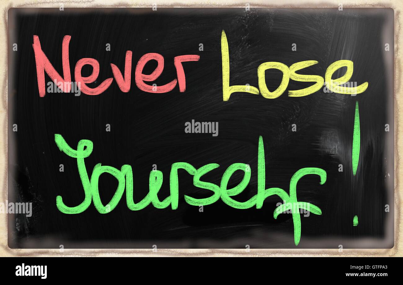 never lose yourself Stock Photo - Alamy
