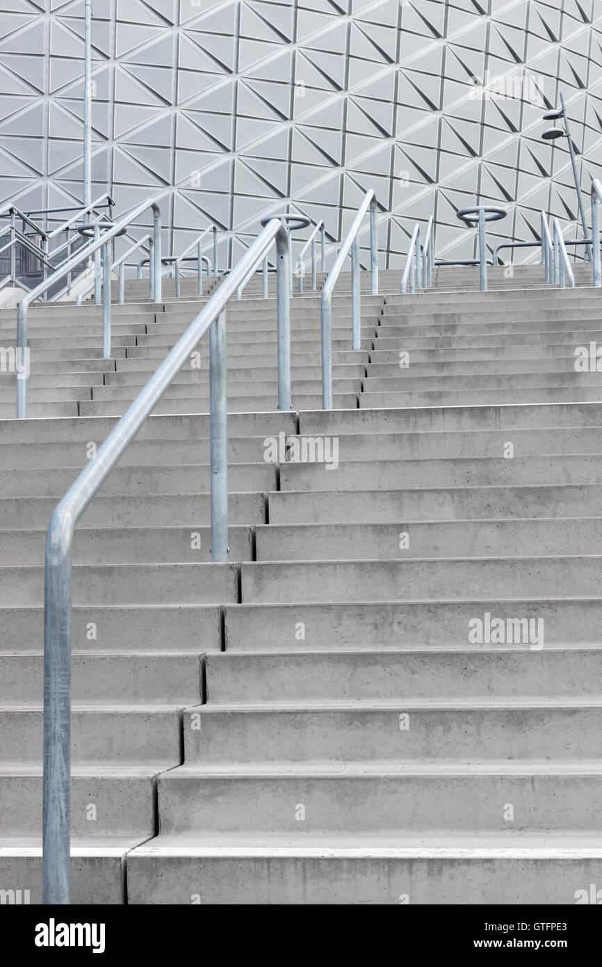 Stairway leading to a modern stadium Stock Photo - Alamy