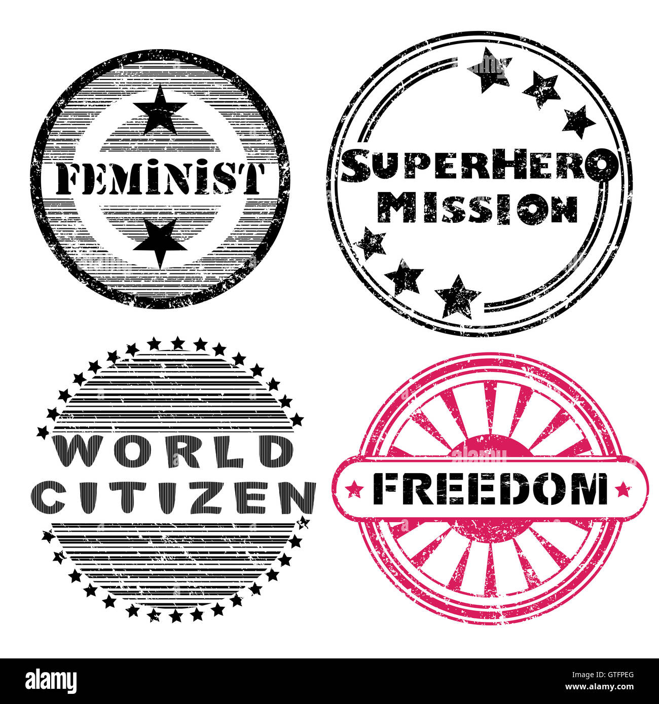 Superhero stamp hi-res stock photography and images - Alamy