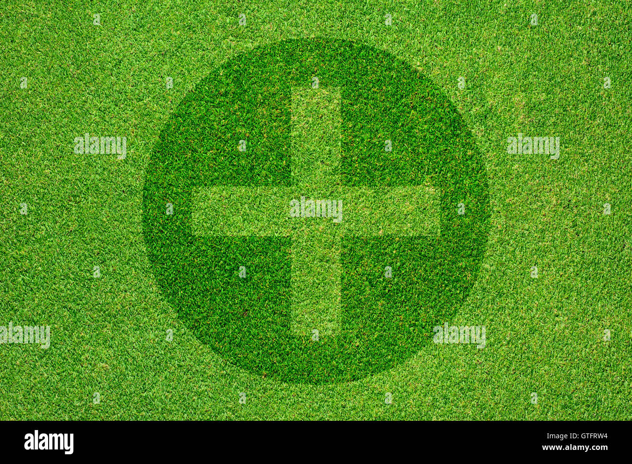 Plus on green grass texture and background Stock Photo - Alamy