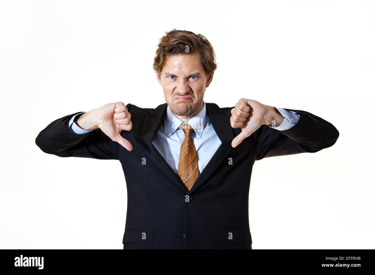 People giving thumbs down sign hi-res stock photography and images - Alamy