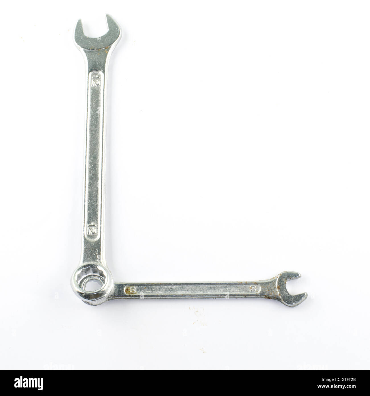 wrench isolated on white background Stock Photo - Alamy