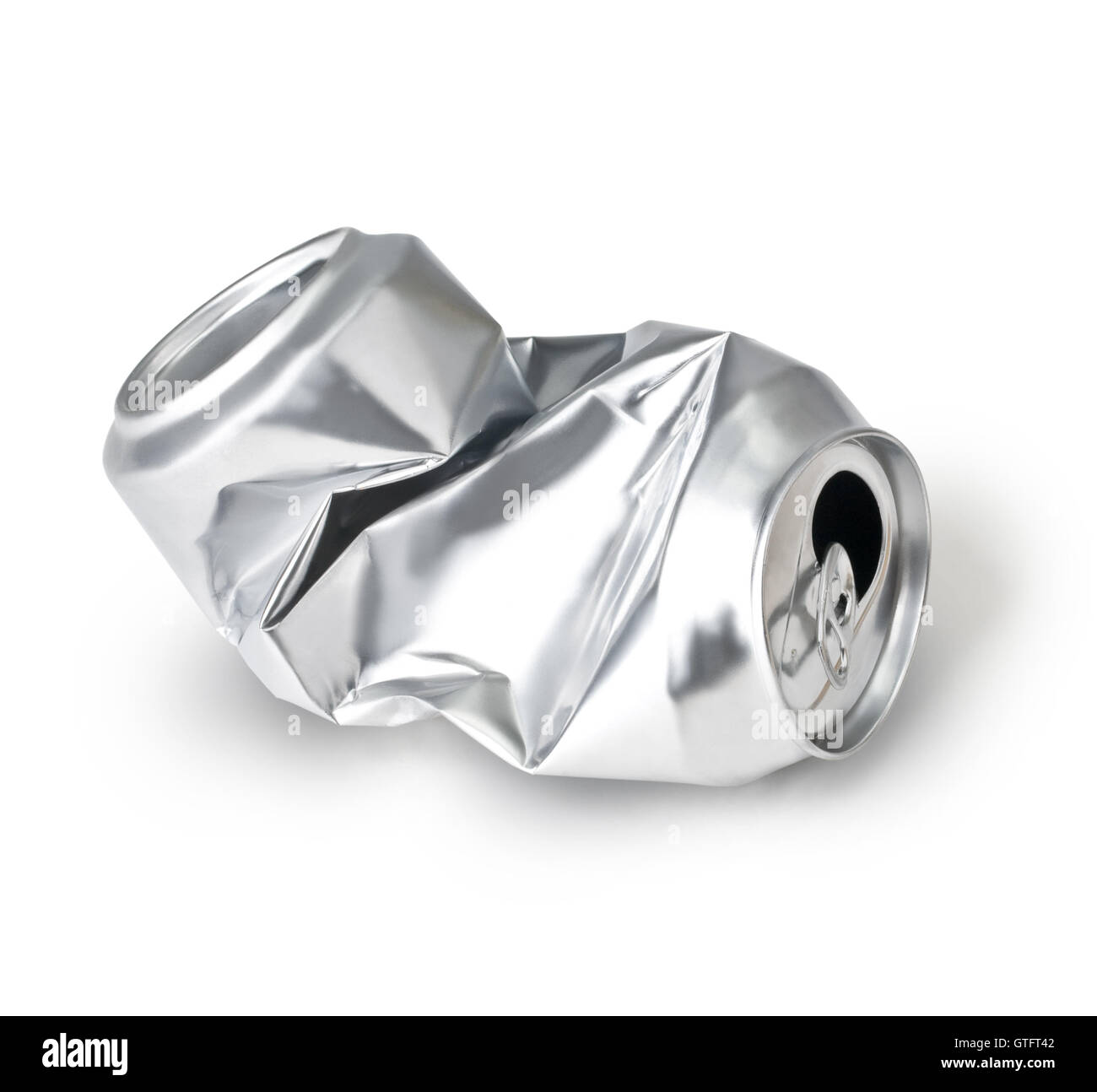 crumpled empty can Stock Photo - Alamy