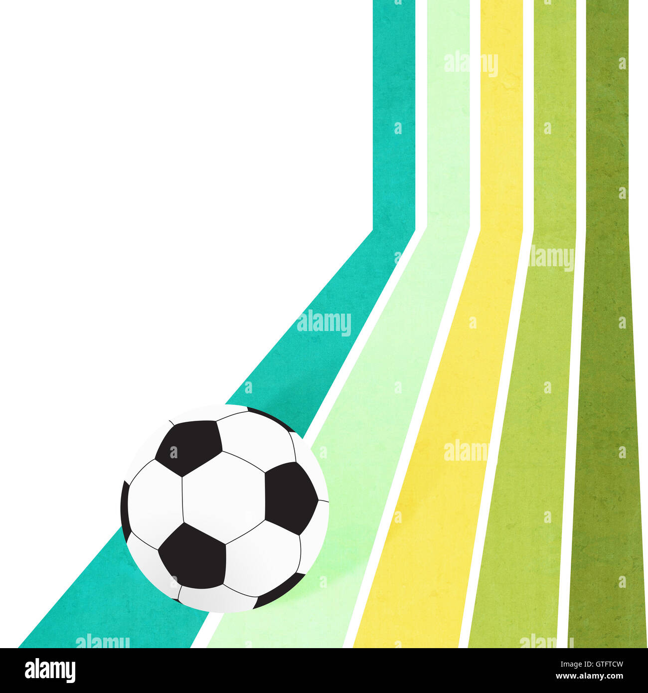 Football soccer on colorful line background Stock Photo - Alamy