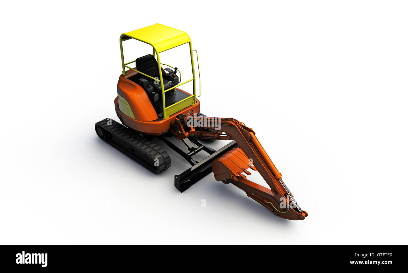 Excavator Cut Out Stock Images & Pictures - Alamy