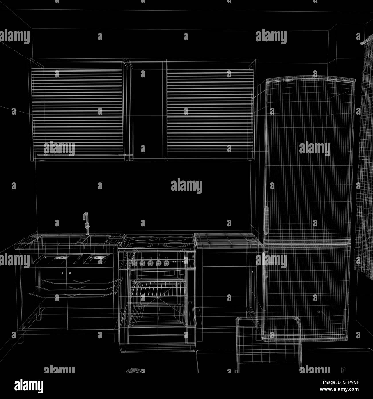 Architectural layout Black and White Stock Photos & Images - Alamy