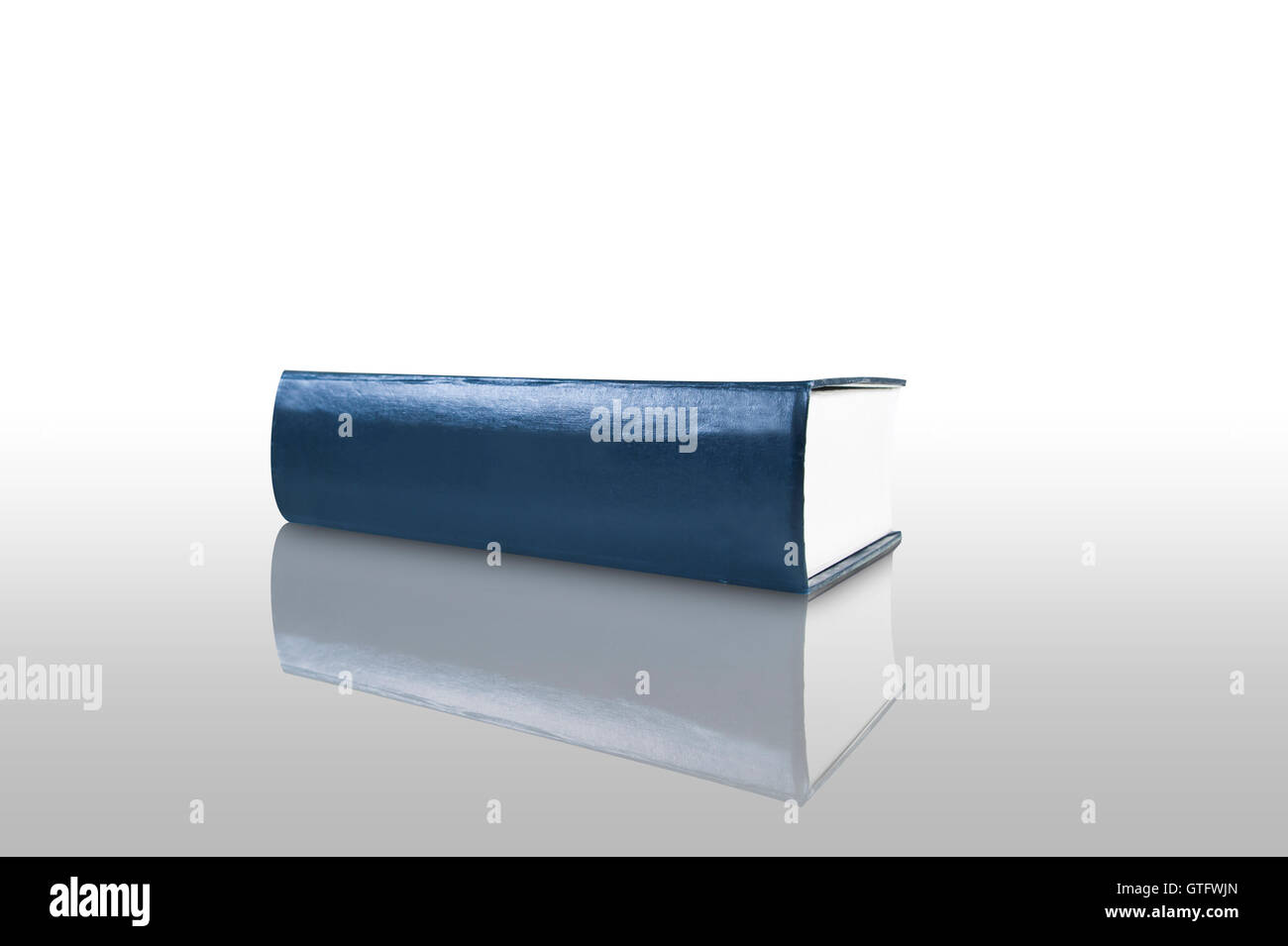 Blank Blue Book on white background,isolated Stock Photo - Alamy