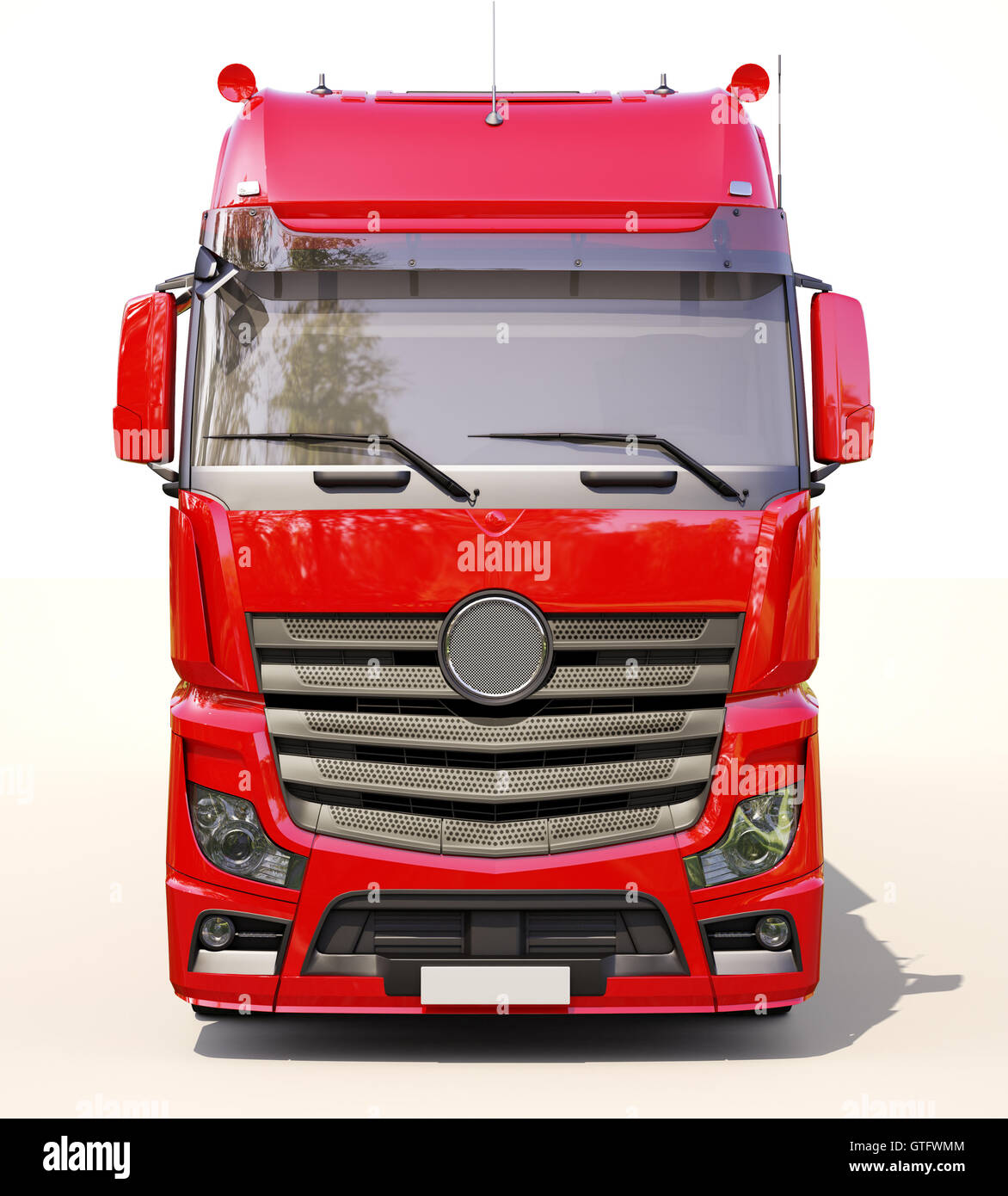 Simi trailer truck Stock Photo - Alamy