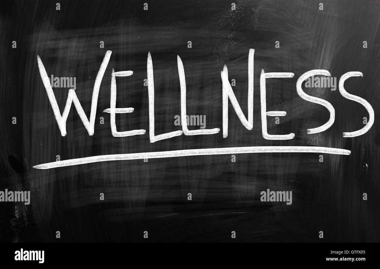 Health concept handwritten with chalk on a blackboard Stock Photo - Alamy