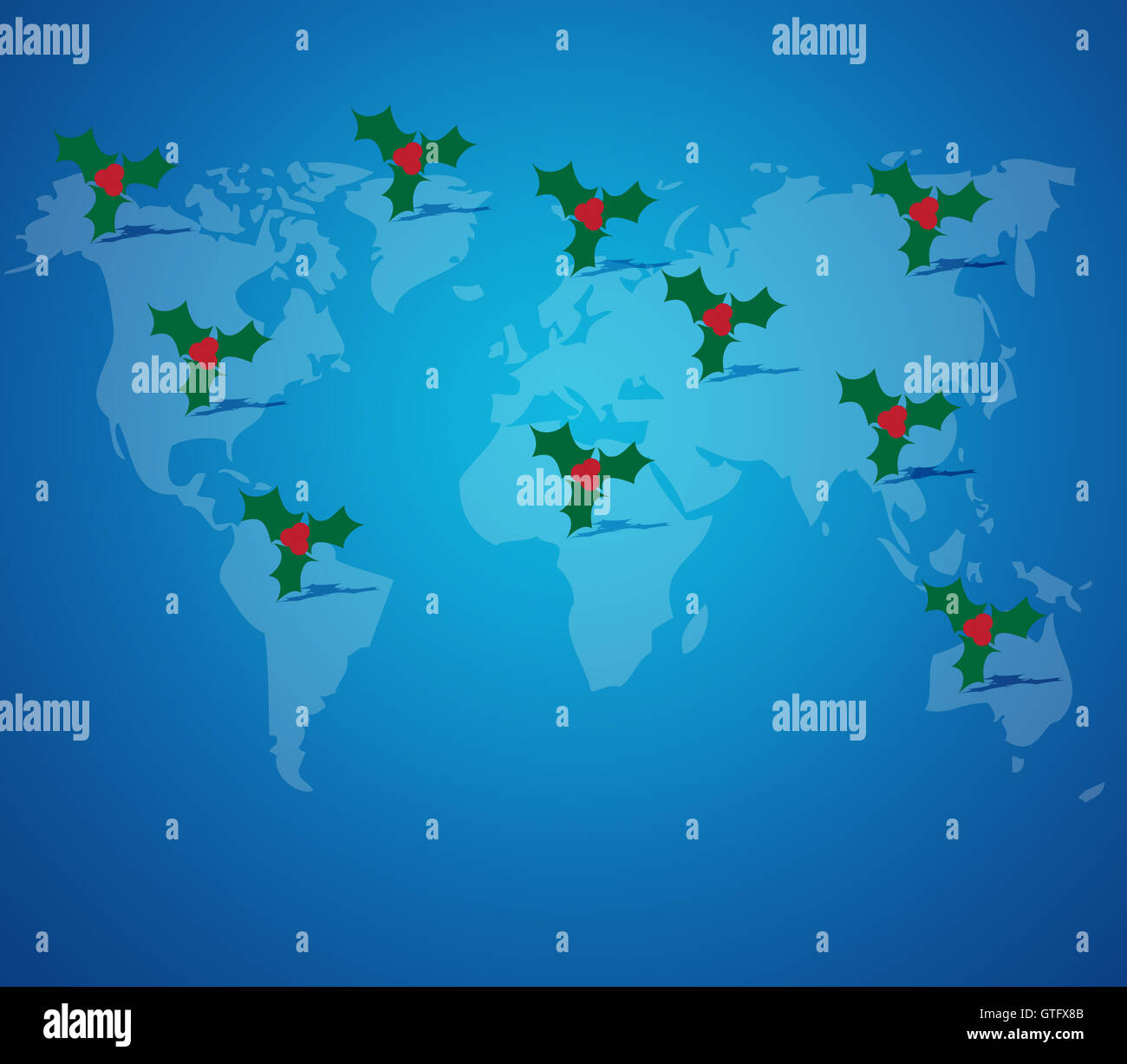 Berry button on world map background Stock Photo - Alamy