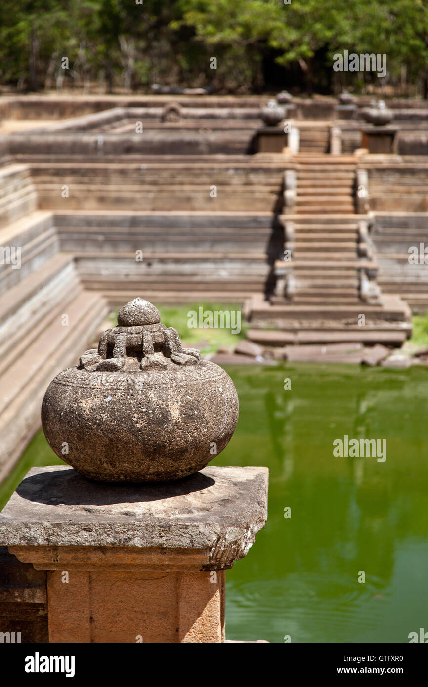 Tank at Abhayagiri Stupa, Anuradhapura, Sri Lanka Stock Photo - Alamy