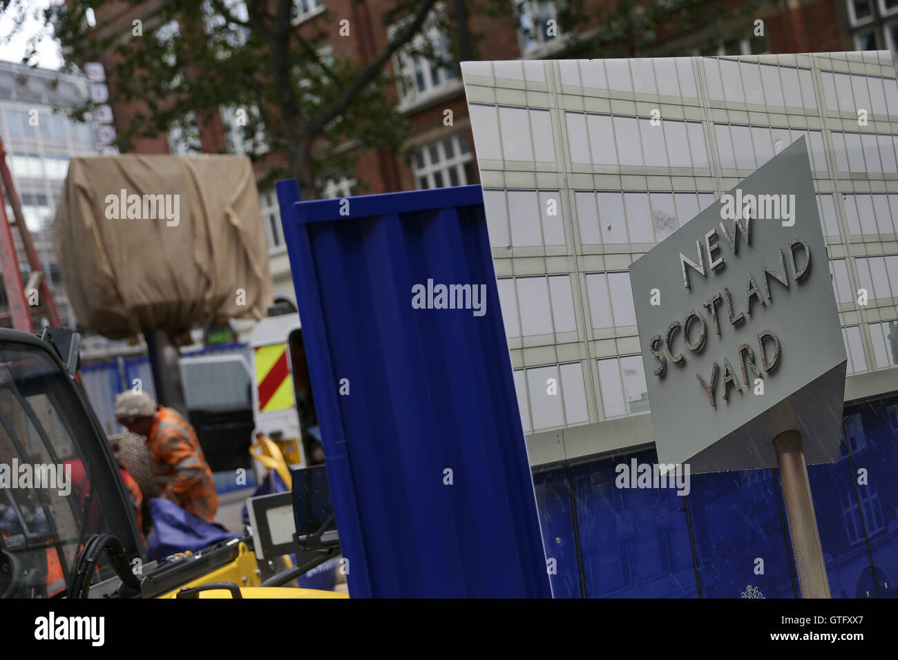 The iconic revolving sign (also seen in a photograph on a display board ...