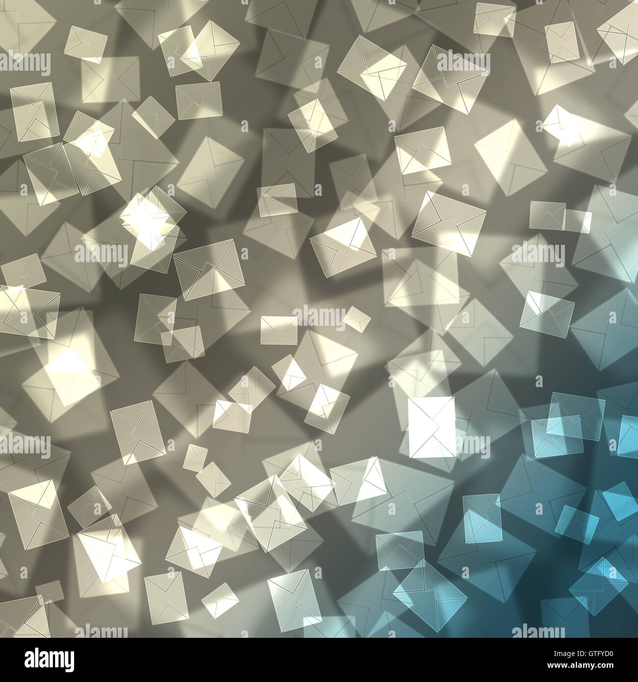 Shiny email bokeh light background Stock Photo - Alamy