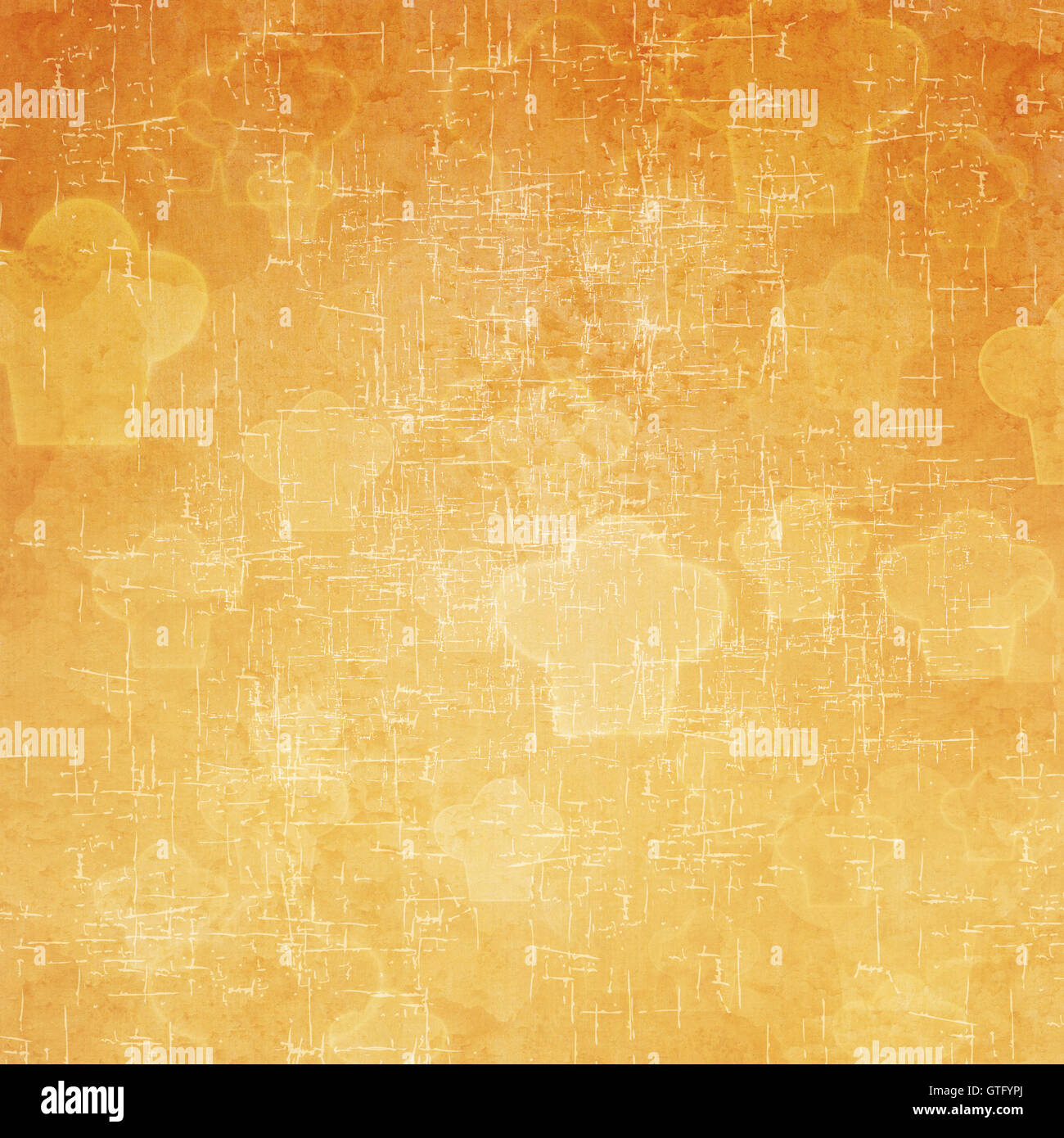 Cook icon on old paper background and pattern Stock Photo - Alamy