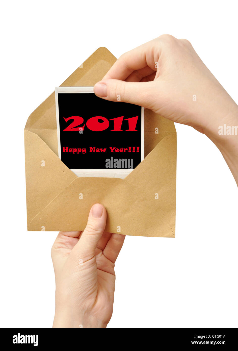 envelope in the hand Stock Photo - Alamy