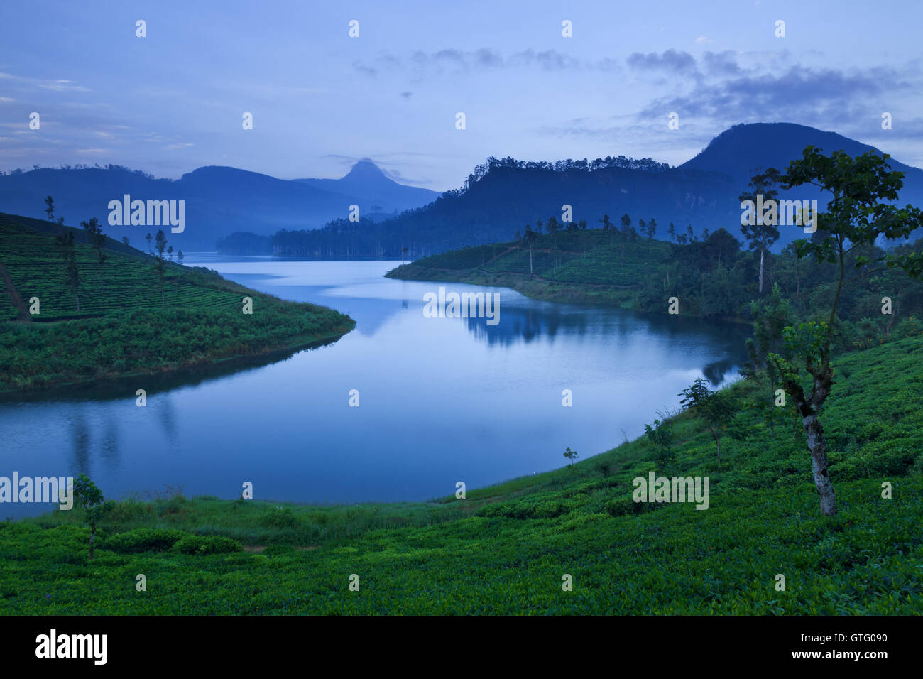 Adam's Peak (Sri Pada) in Sri Lanka at sunrise Stock Photo - Alamy