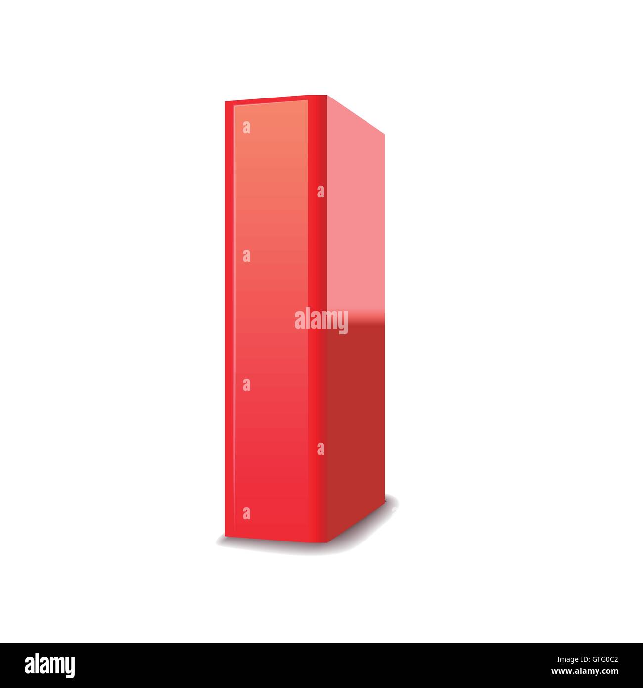 3d red letter I isolated white background Stock Vector Image & Art - Alamy