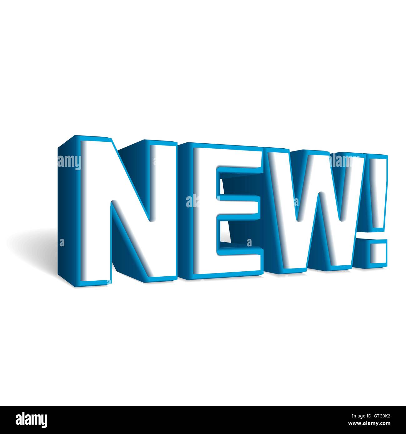 3D word NEW isolated white background Stock Vector Image & Art - Alamy
