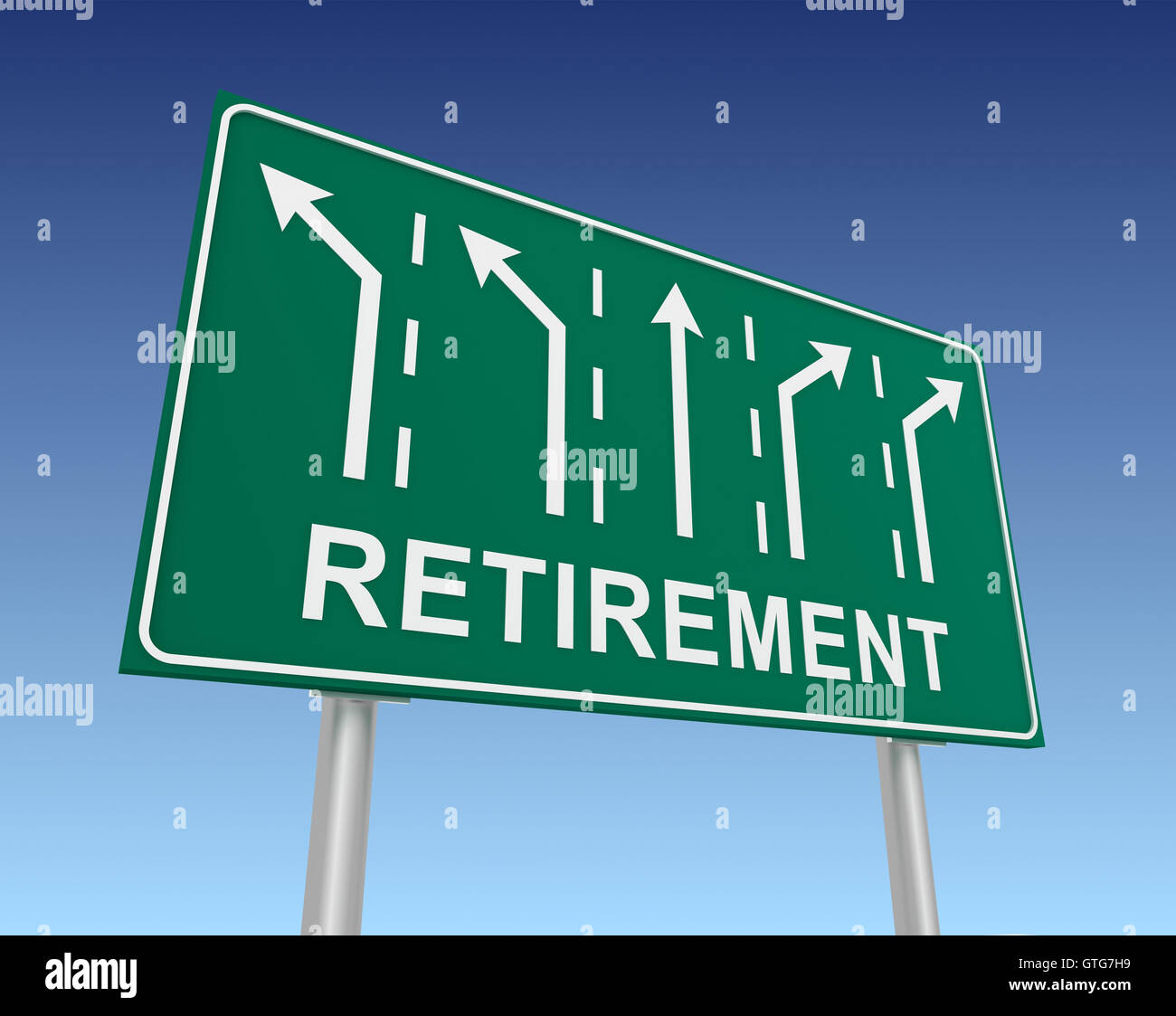 Retirement warning sign hi-res stock photography and images - Alamy