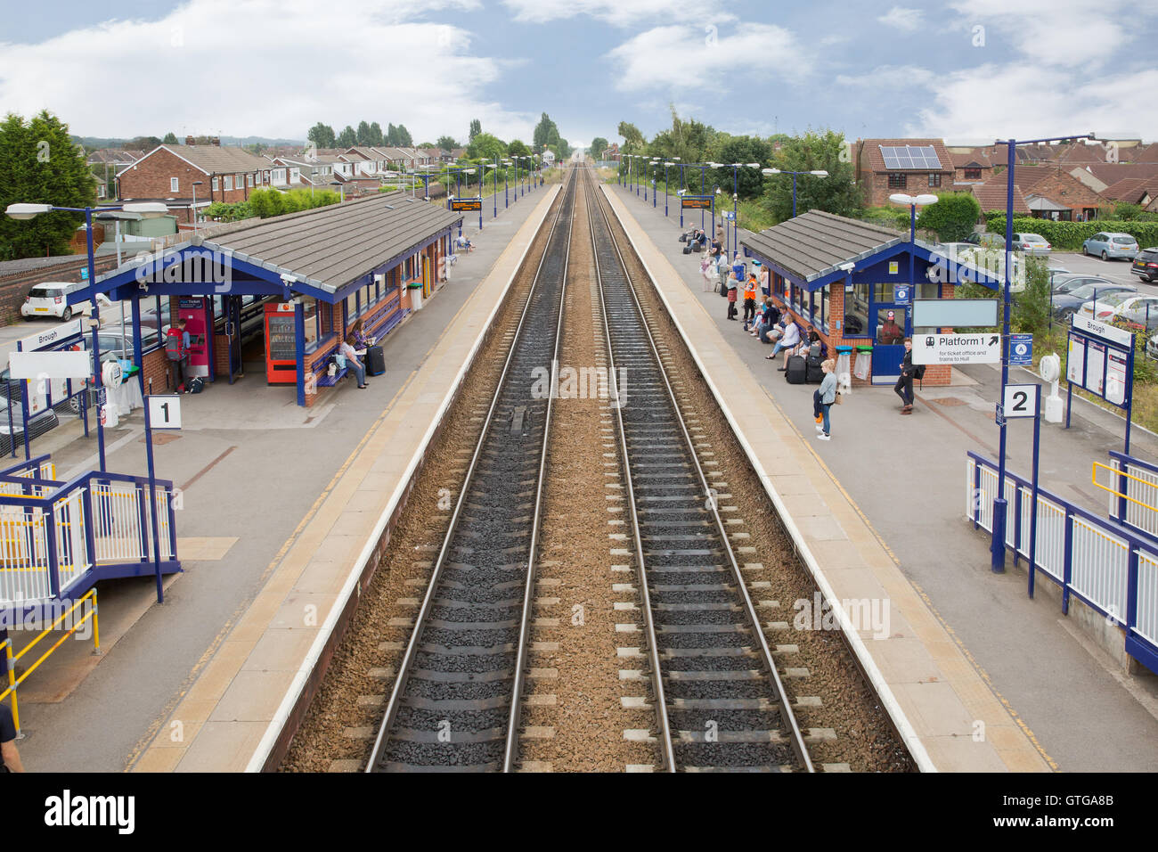 Train station brough east Yorkshire 125 hull trains Stock Photo - Alamy