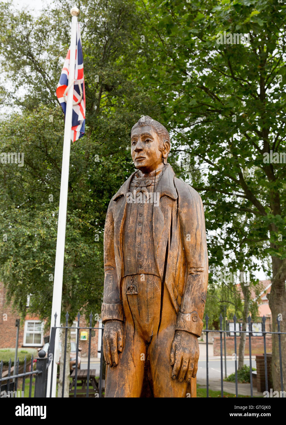 Giant Bradley Statue in Market Weighton, England's Tallest man Stock ...