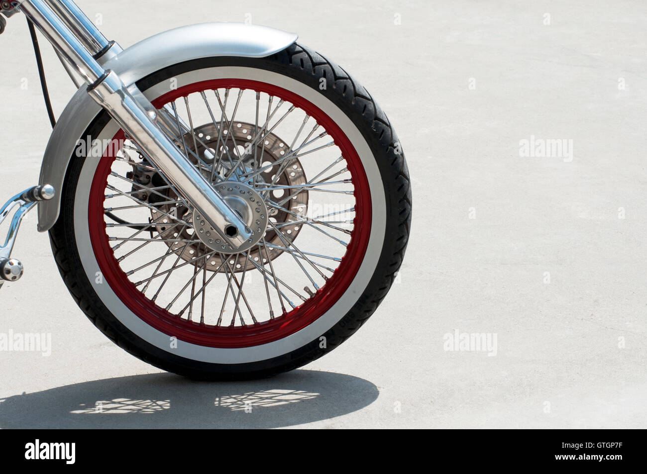 Wheel of Motorcycle Stock Photo - Alamy