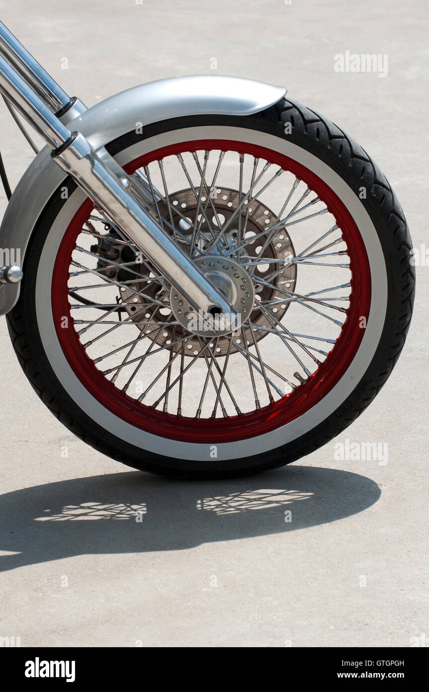 Wheel of Motorcycle Stock Photo - Alamy