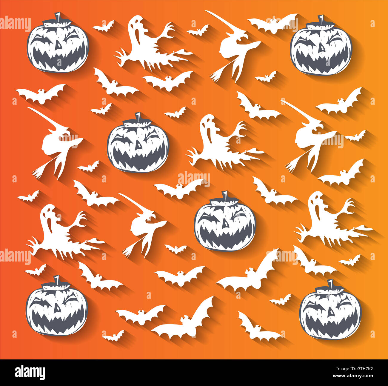 Happy Halloween icon set Stock Photo - Alamy