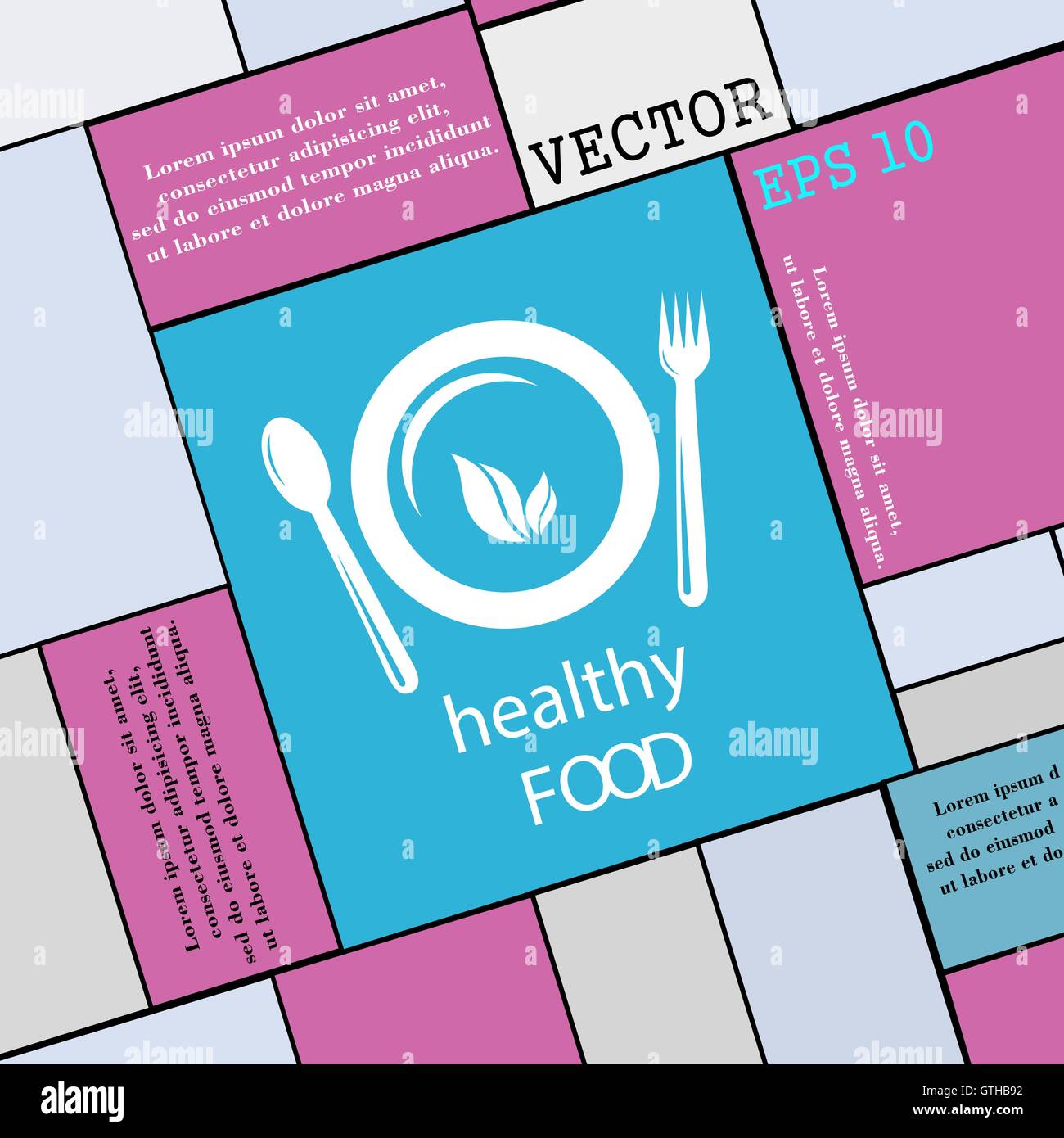 healthy food concept icon sign. Modern flat style for your design ...