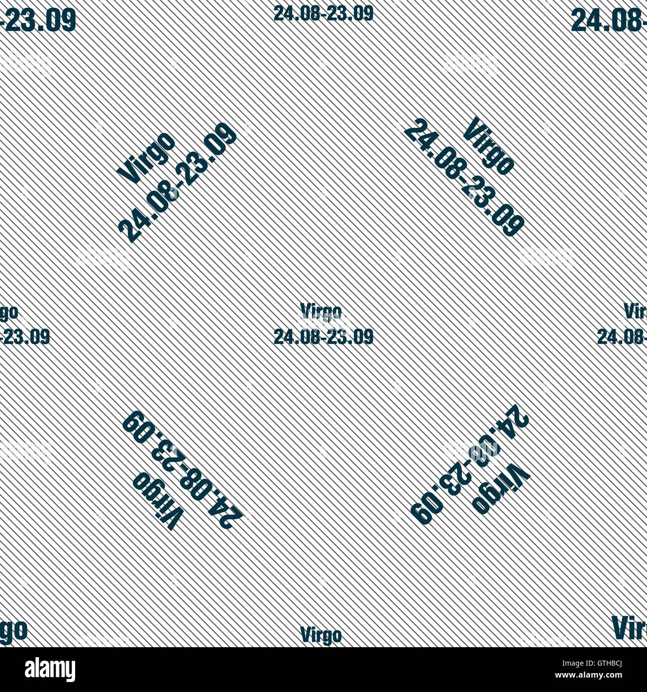 Virgo sign. Seamless pattern with geometric texture. Vector Stock ...