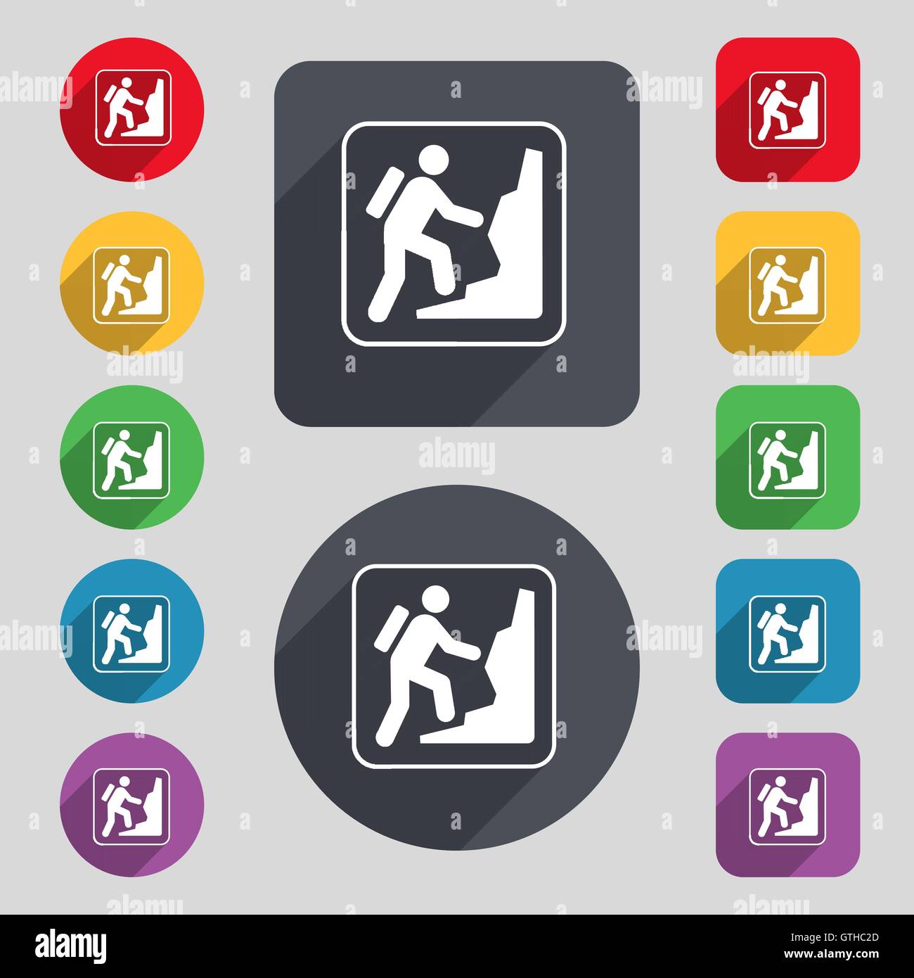 Hand symbol wall shadow Stock Vector Images - Alamy