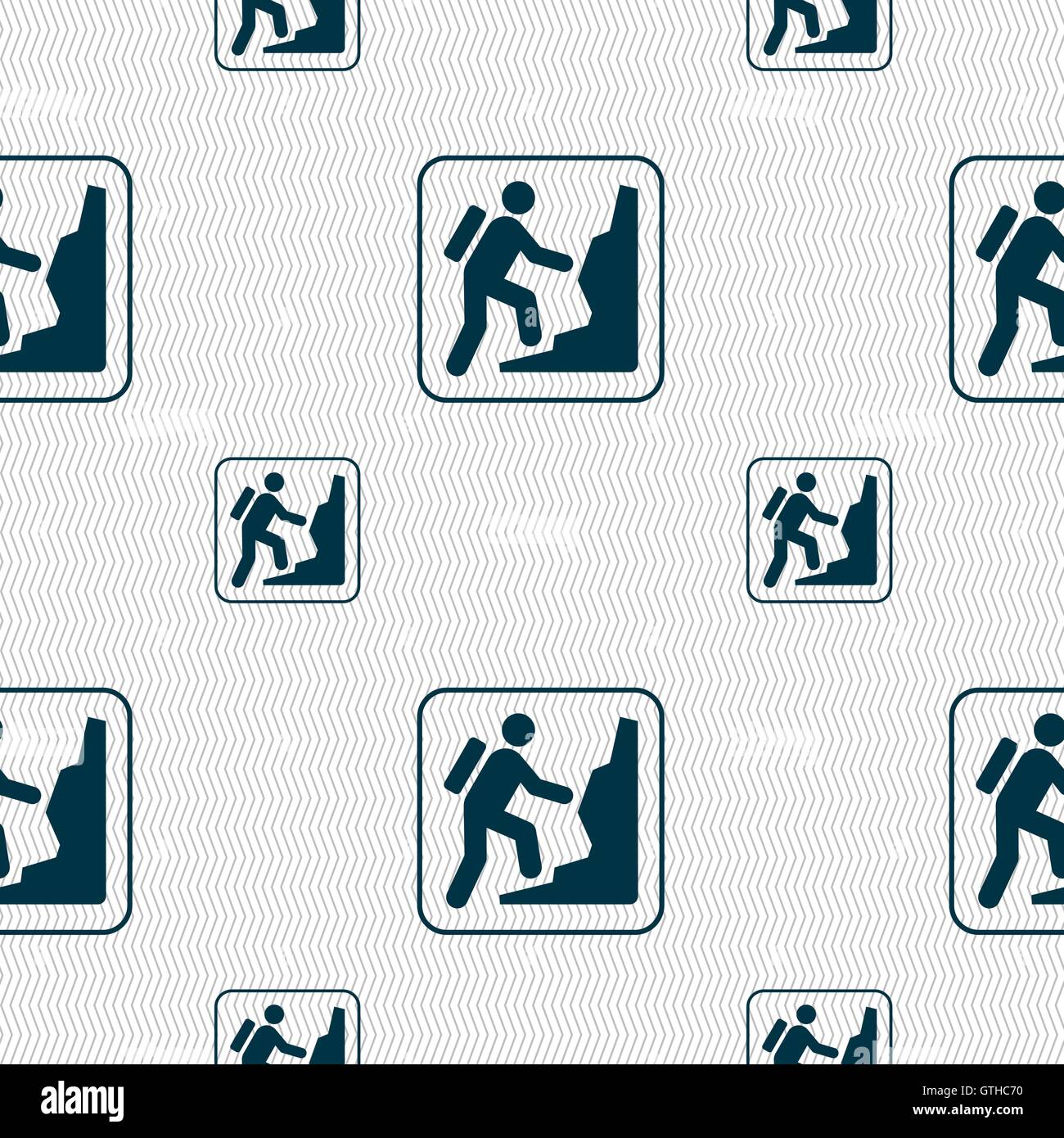 Climber silhouette vector Stock Vector Images - Alamy