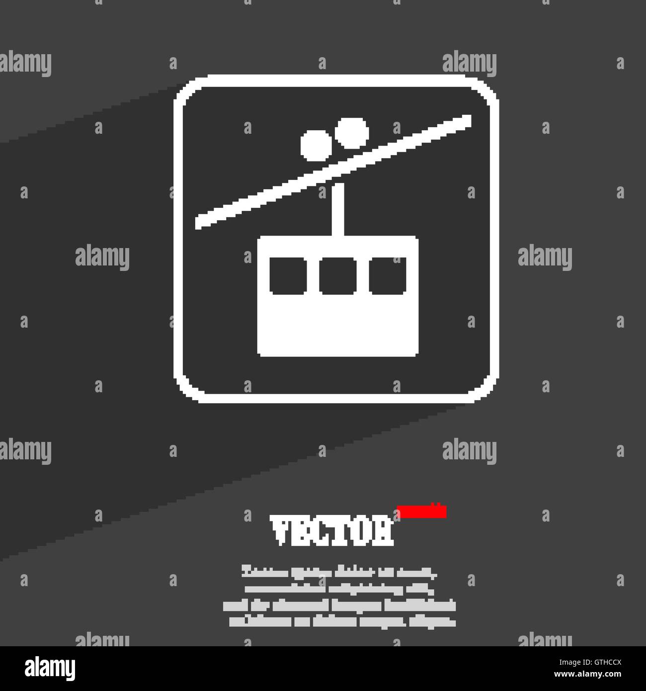 Modern cable car ski Stock Vector Images - Alamy