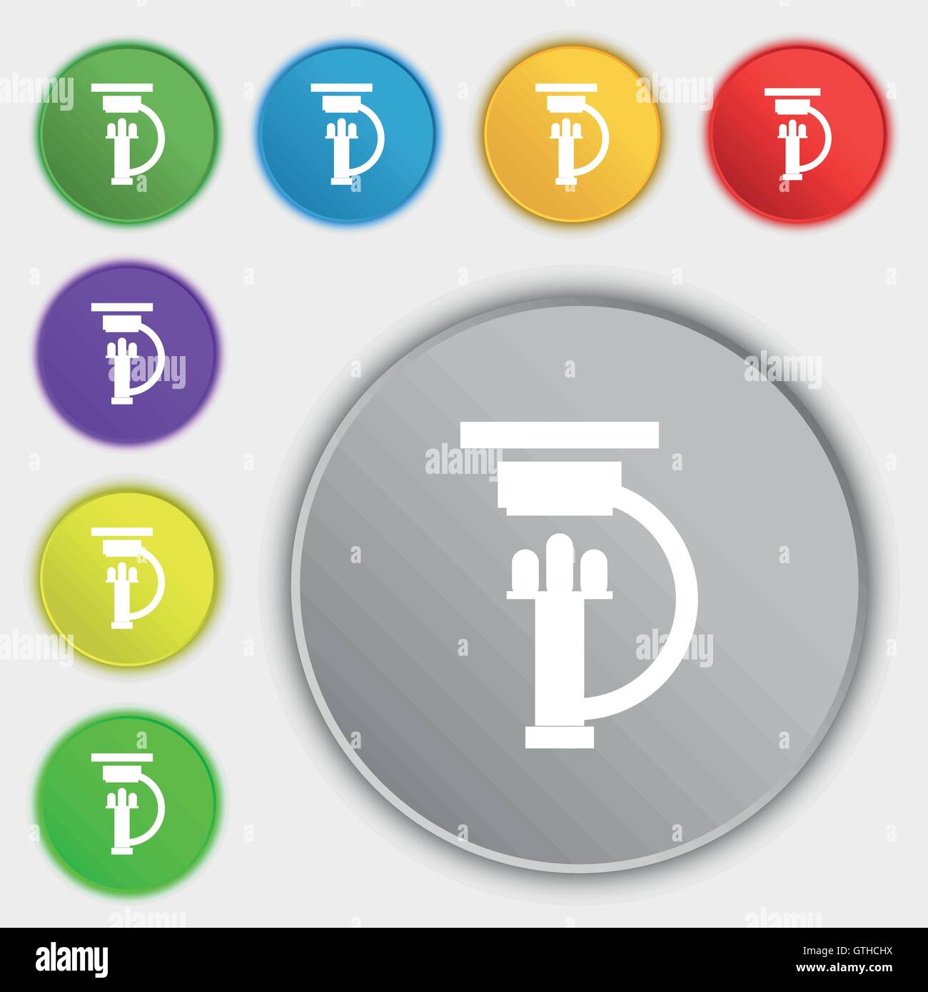 Microscope symbol hi-res stock photography and images - Alamy