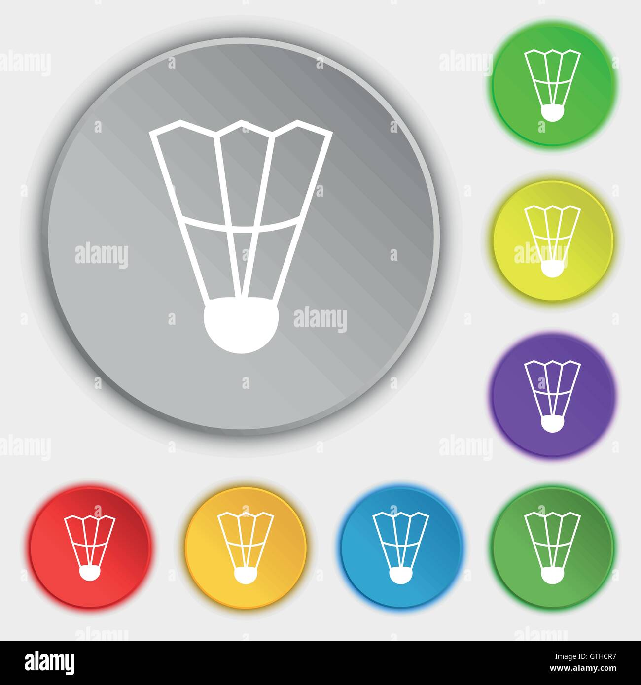 Badminton shuttlecock drawing Stock Vector Images - Alamy