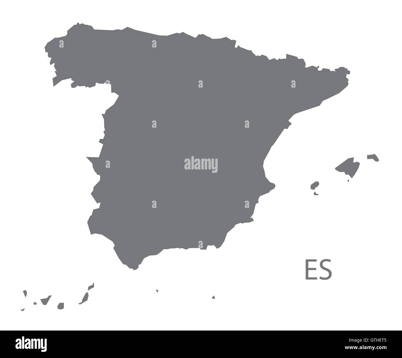 Vector map spain regions hi-res stock photography and images - Alamy