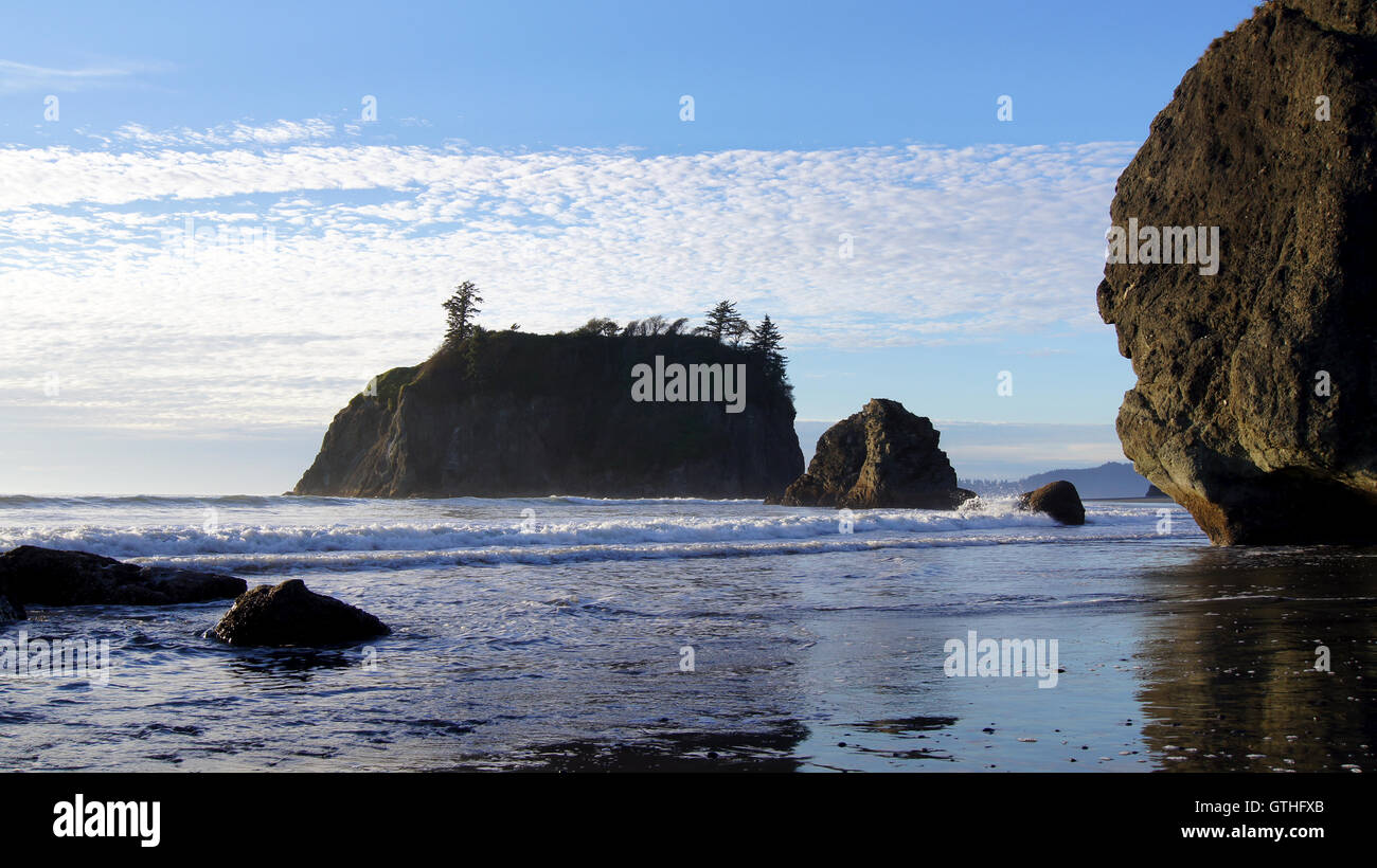 OLYMPIC NATIONAL PARK, USA, 03th OCTOBER 2014 - Ruby Beach near Seattle ...