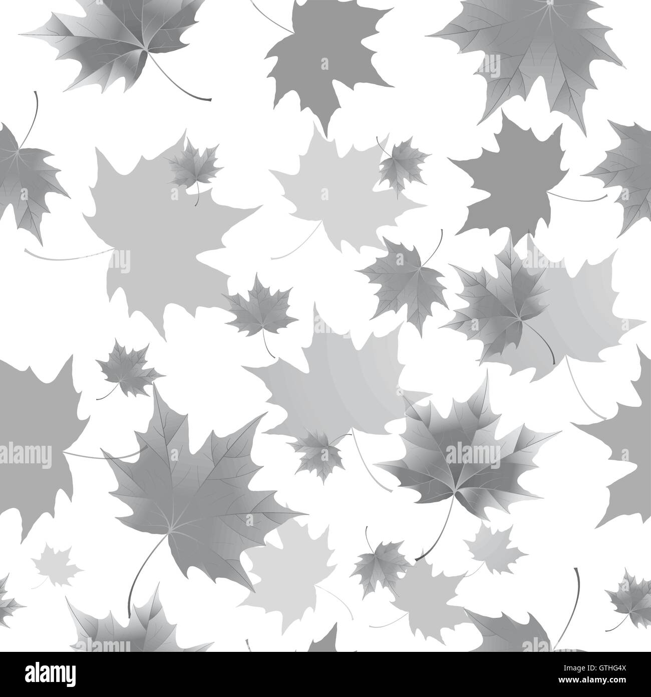 Seamless background pattern of autumn leaves. Falling , grief and ...