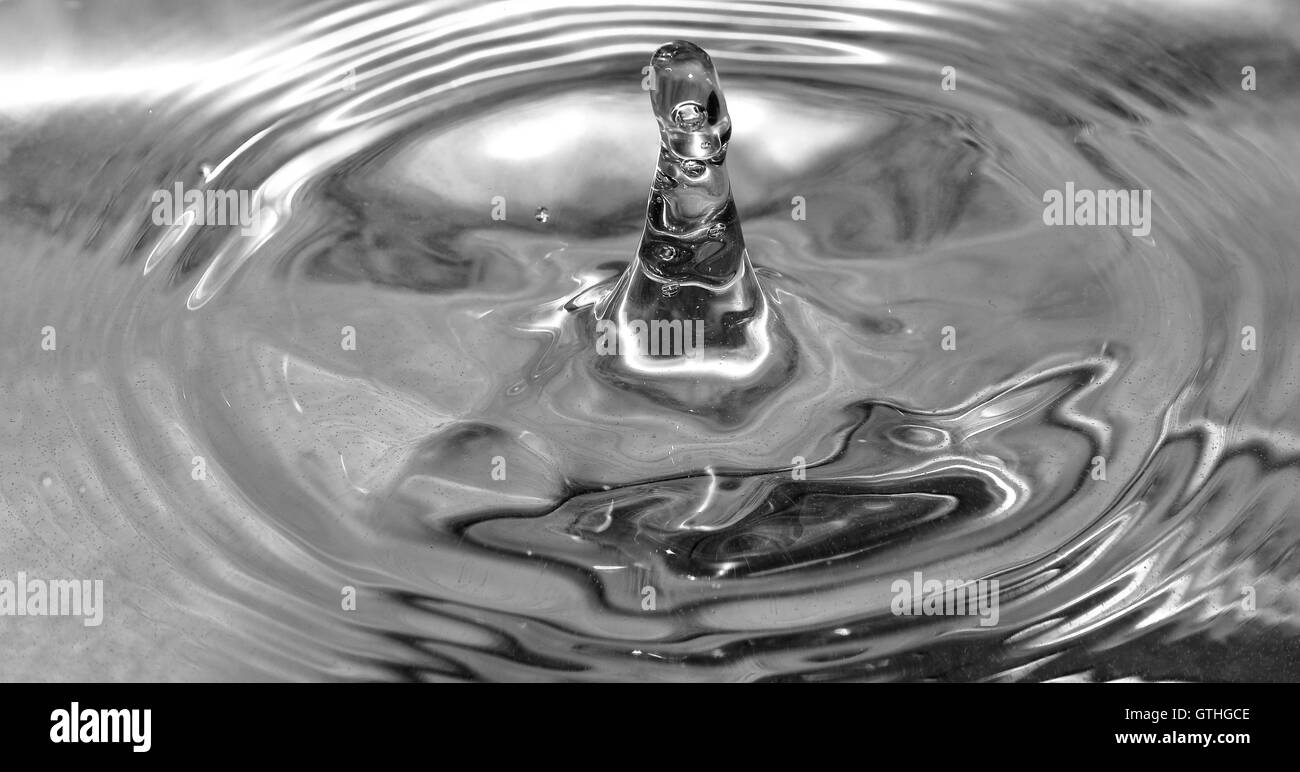 Metallic water drops Stock Photo - Alamy